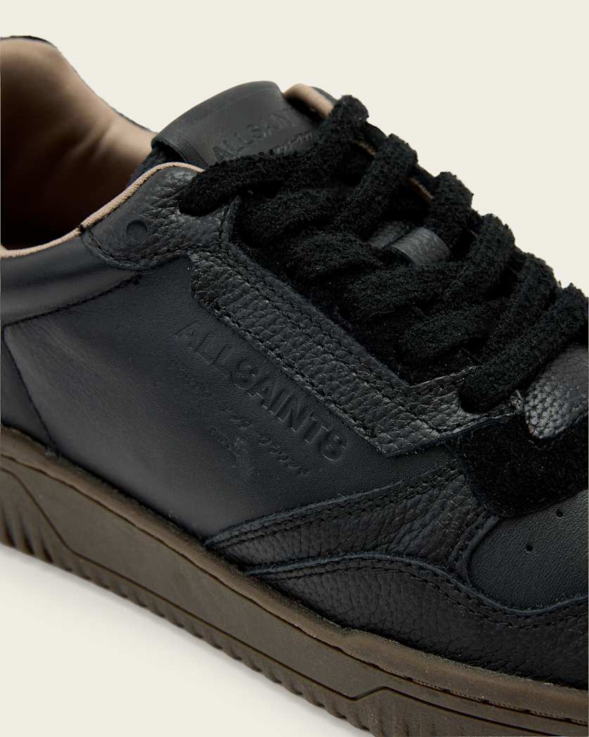 Regan Low Top Trainers BLACK/GUM | ALLSAINTS